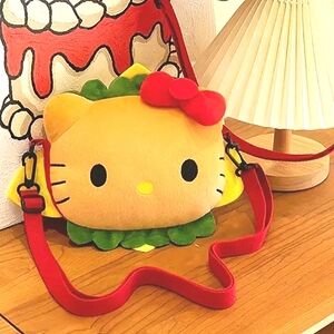 Hello Kitty | Bags | Hello Kitty Cheeseburger Crossbody Zipper Bag Nwot ...